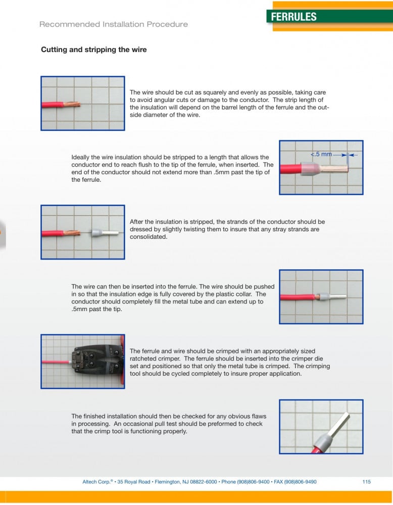Altech ferrule documentation page 2