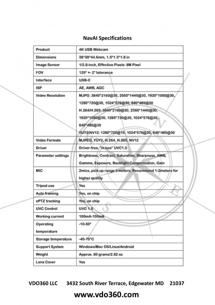 VDONAI product document page 2