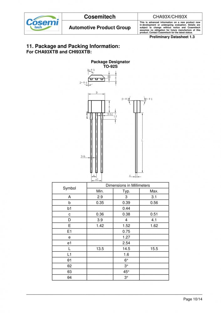 CHA931TB datasheet page 10