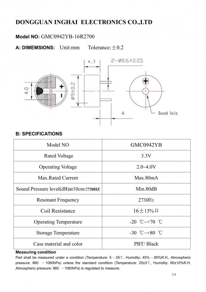 GMC0942YB-16R2700 approval document page 2