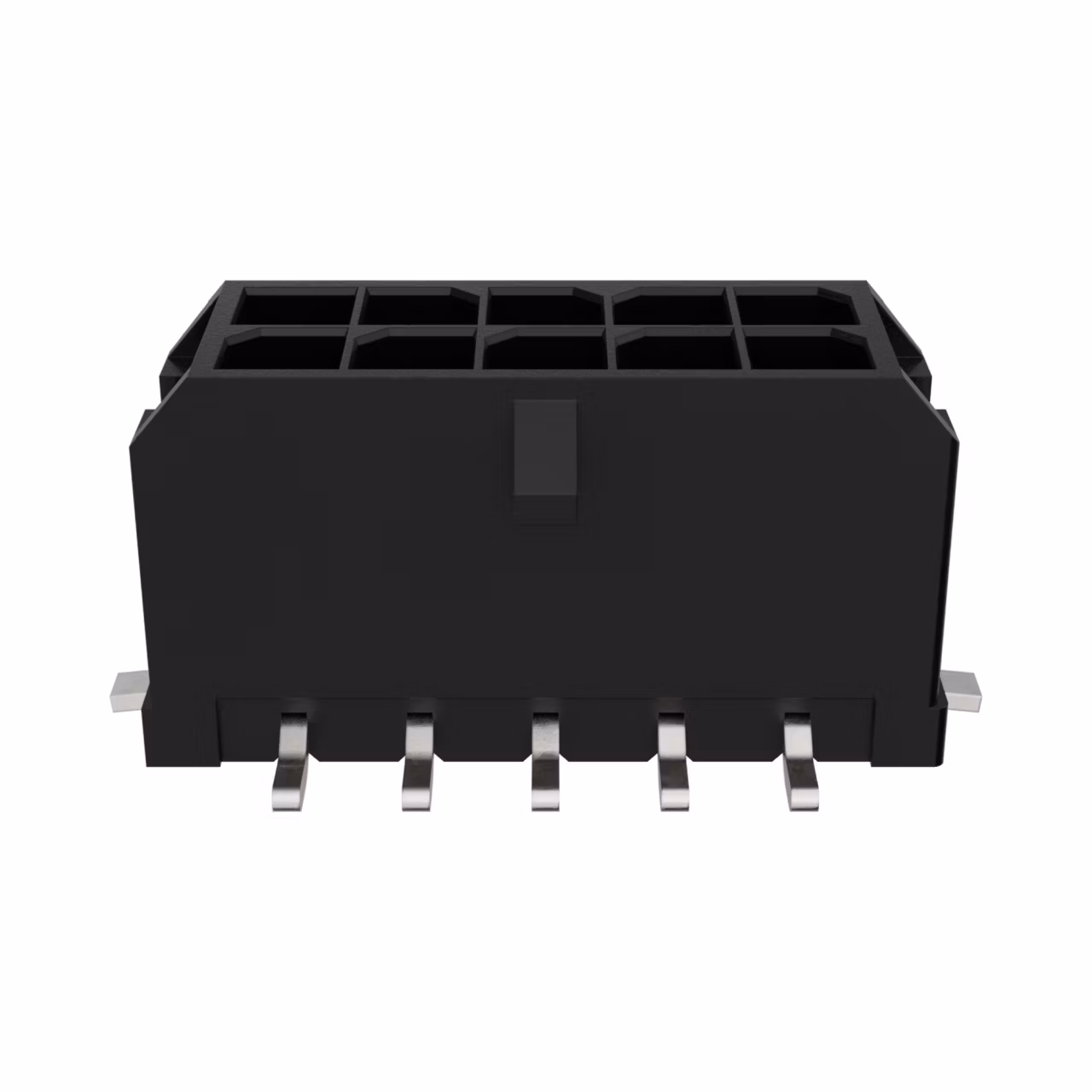 Micro-Fit 3.0 Vertical Header, 3.00mm Pitch, Dual Row, 10 Circuits, Surface Mount, Gold Plating, without Disposable Cap, Glow-Wire Capable, Black, Tape and Reel for sale