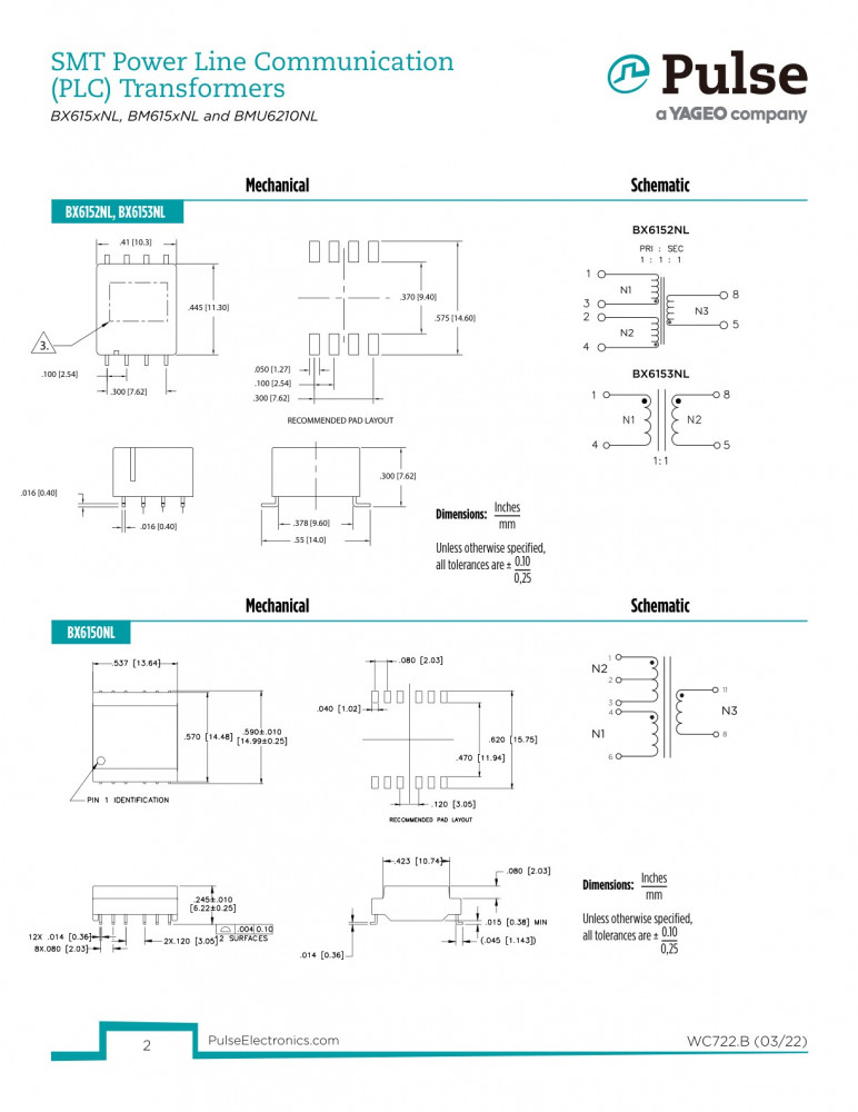 BX6158NL technical document page 2