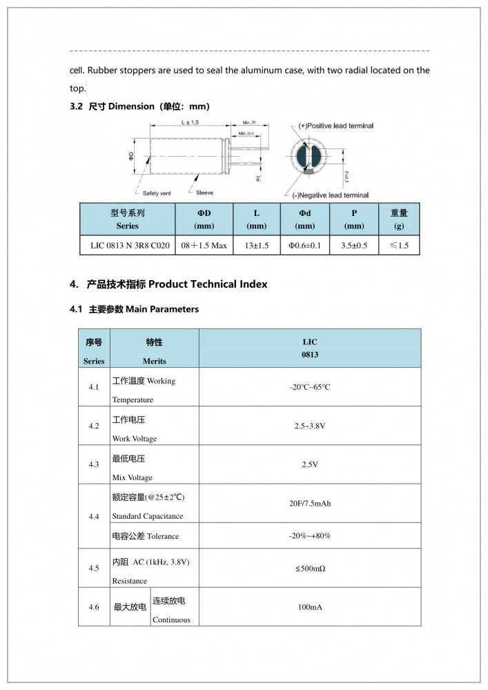 LIC0813N3R8C020 datasheet page 3