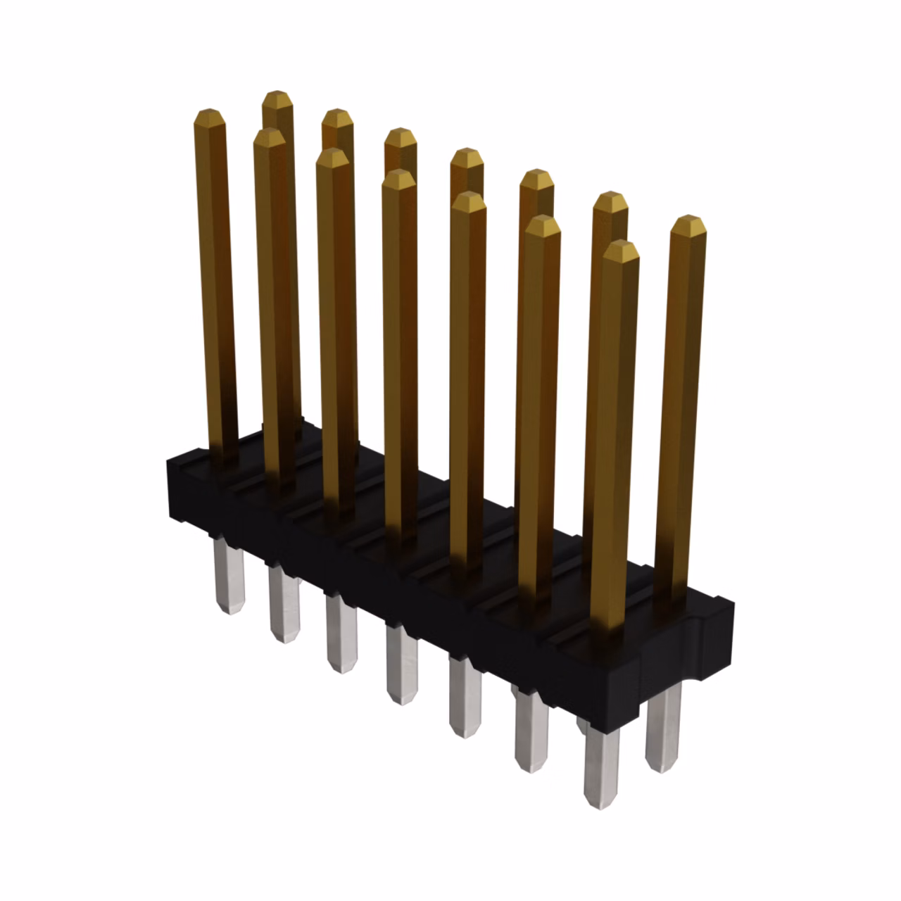 2.00mm Pitch Milli-Grid Header, Vertical, Through Hole, 14 Circuits, 0.38µm Gold (Au) Plating, Mating Pin Length 8.50mm, Tail Length 2.60mm, Tray, Lead-Free for sale