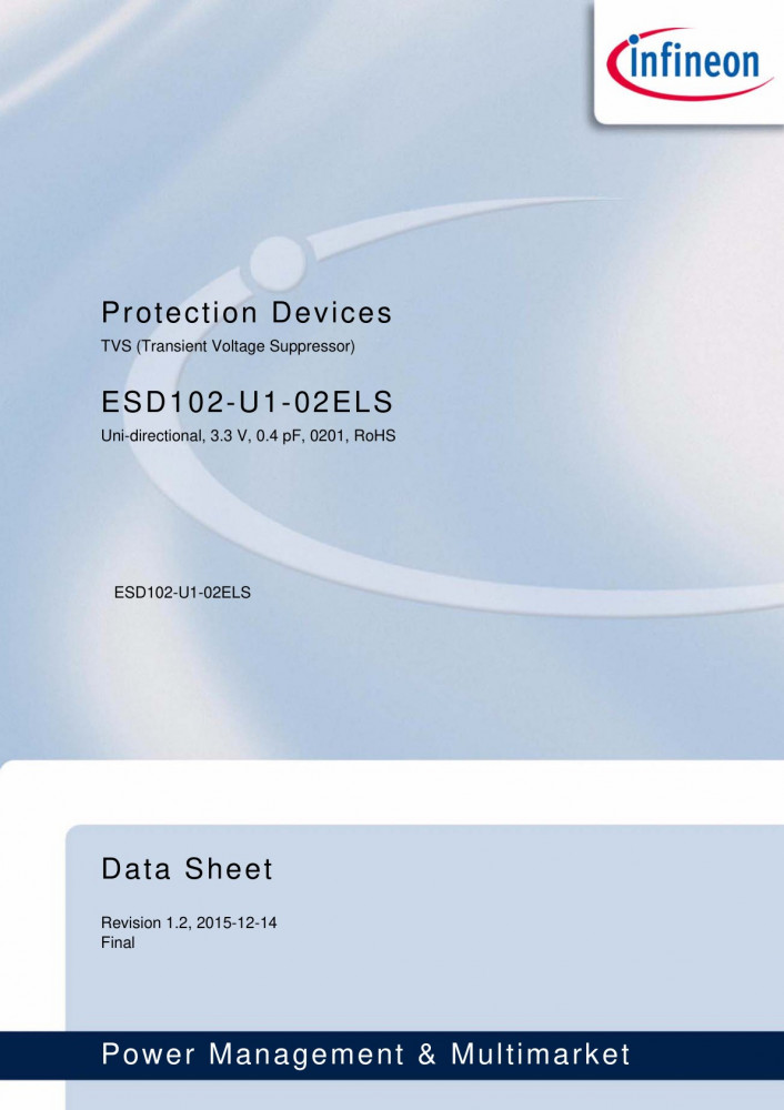 Datasheet page 1
