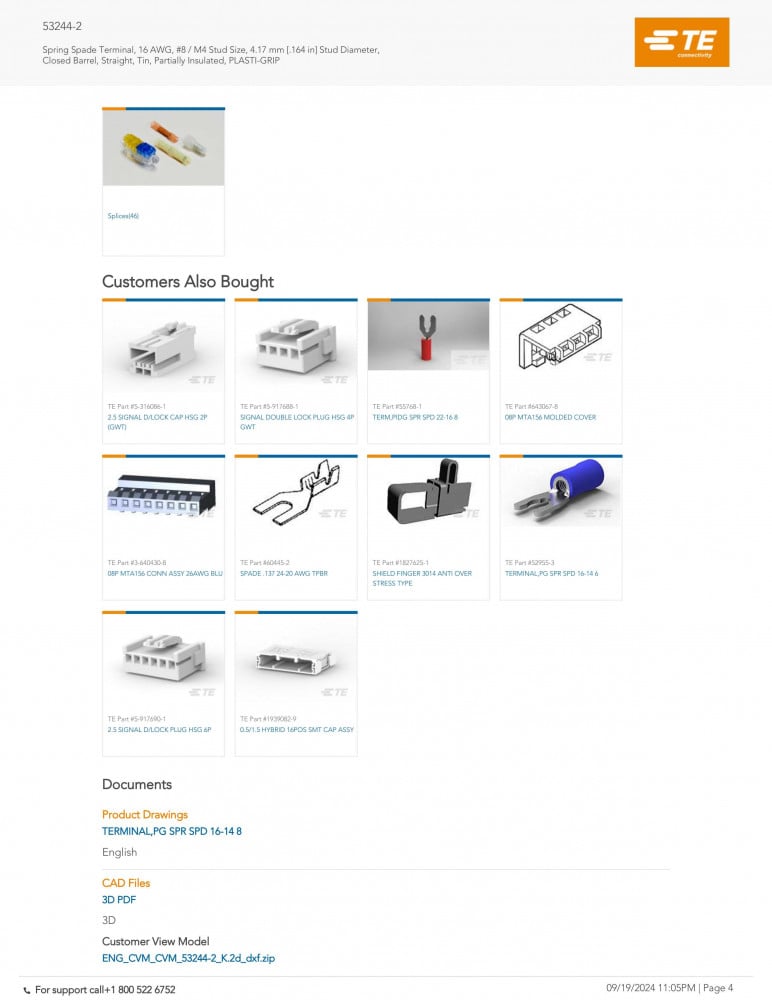 TE Connectivity 53244-2 technical document page 4