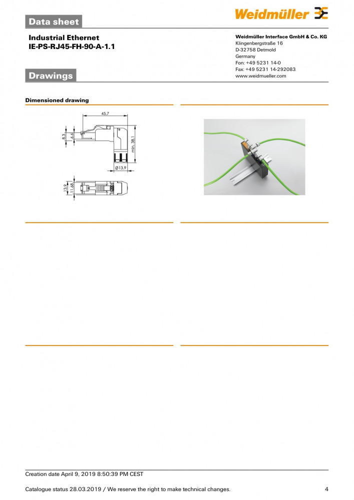Weidmüller 1518080000 technical document page 4