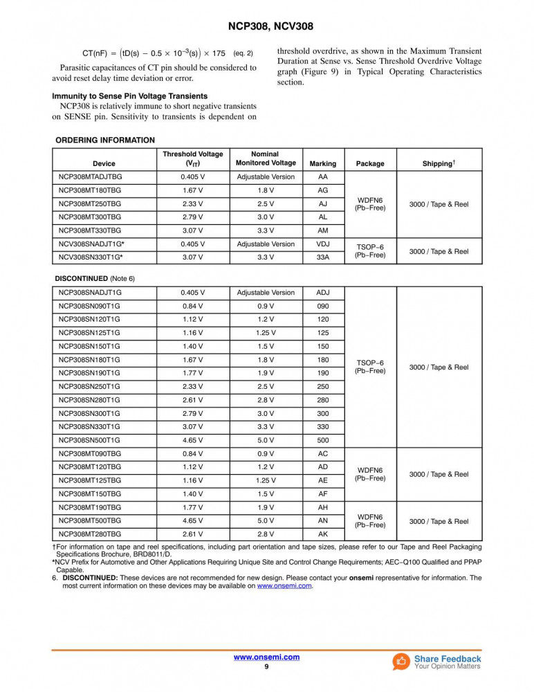 NCP308 technical document page 9
