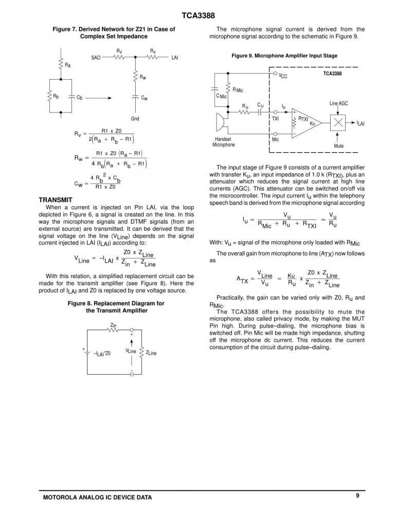 TCA3388 datasheet page 9