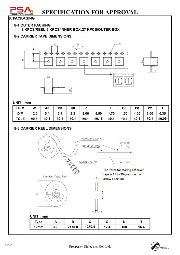 PSA CSME0520D specification page 8