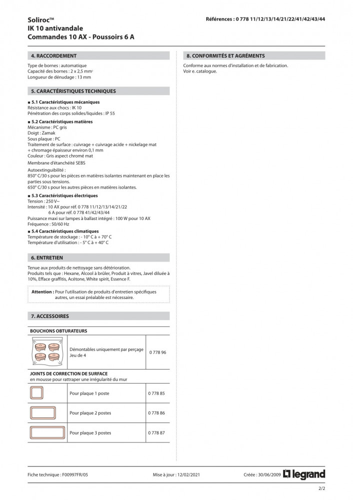 Legrand Soliroc technical document page 2