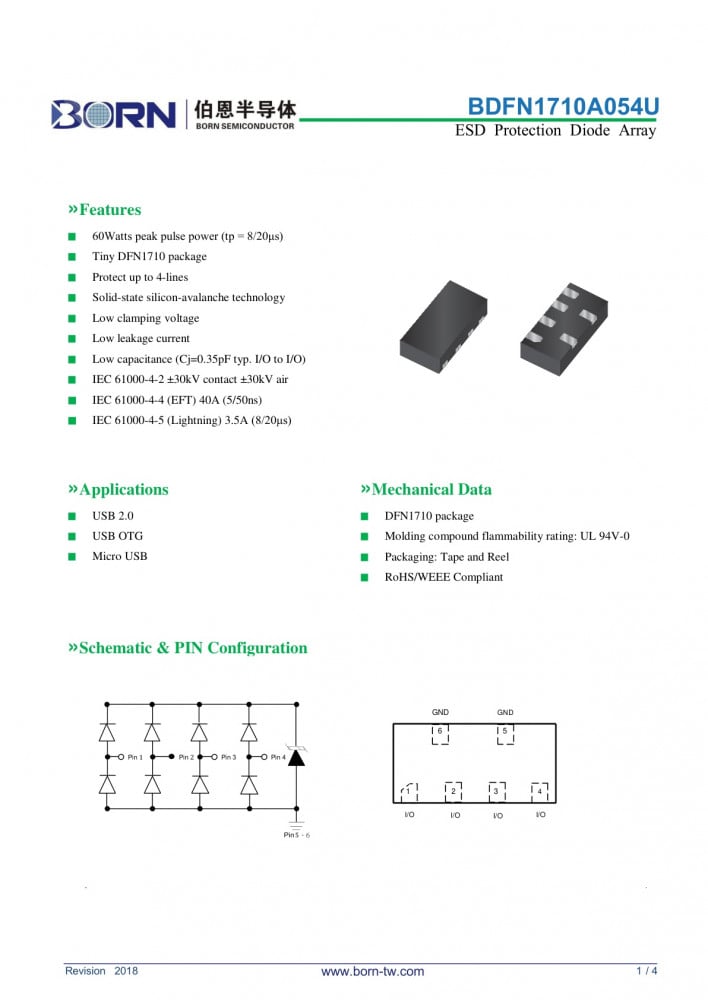 BDFN1710A054U datasheet page 1