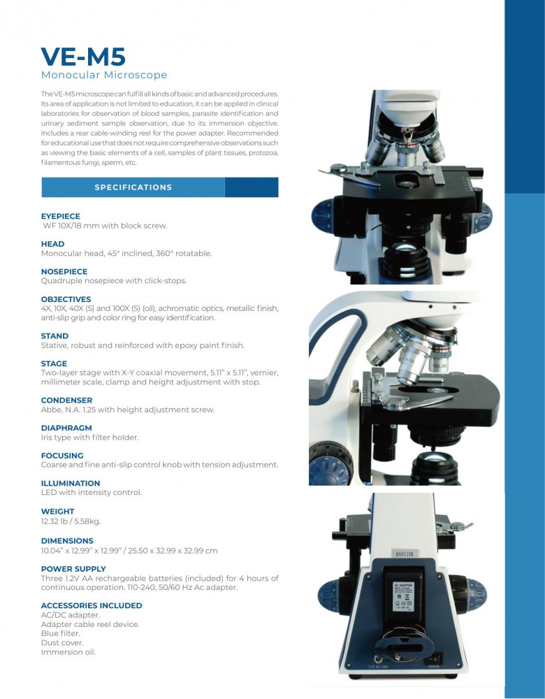 VE-M5 product document, page 2