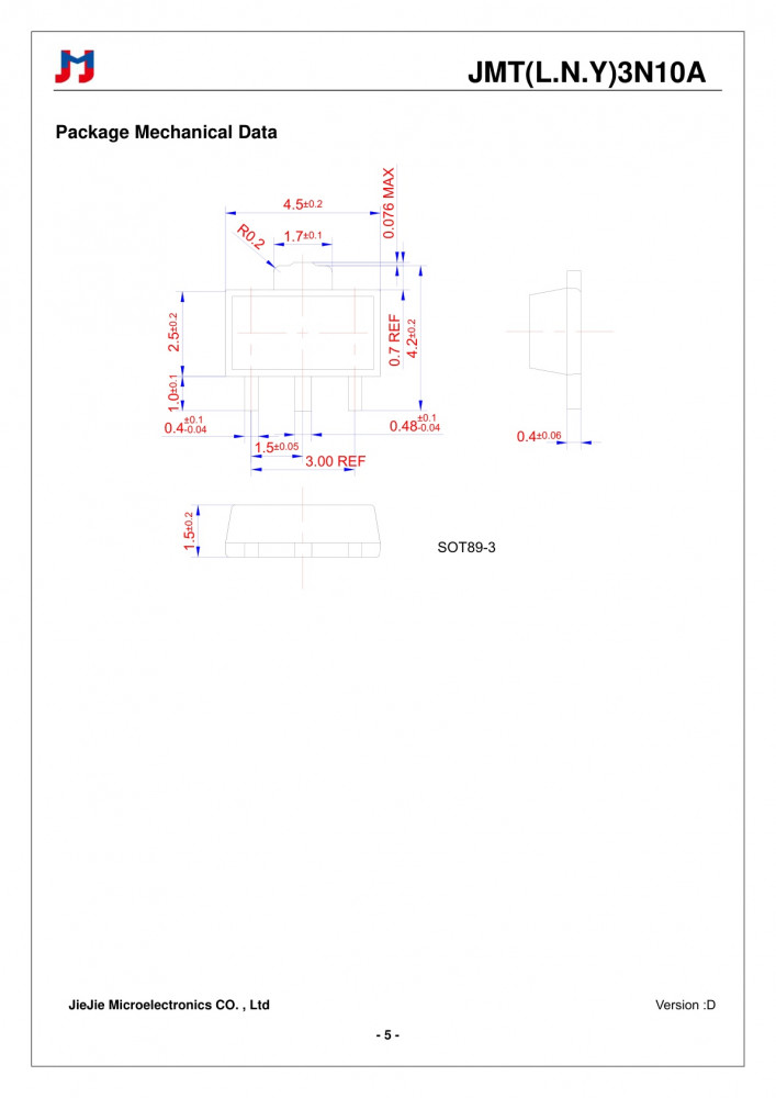 JMTL3N10A datasheet page 5