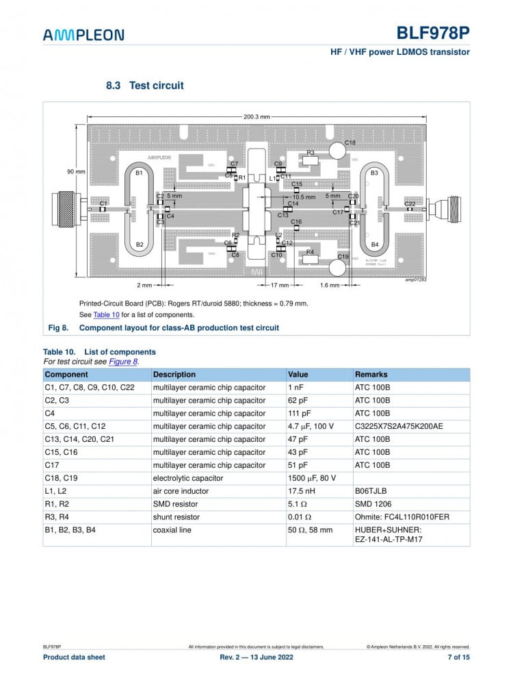BLF978PU datasheet page 7
