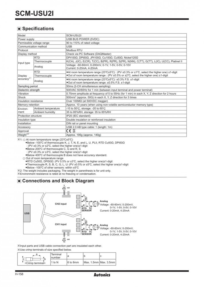 SCM-USU2I technical document, page 2
