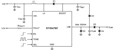 RT5047BF - Single Output LNB Supply and Control Voltage Regulator for sale