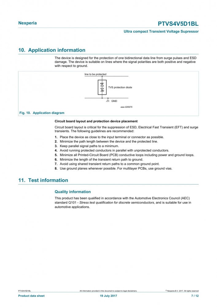 PTVS4V5D1BLYL datasheet page 7