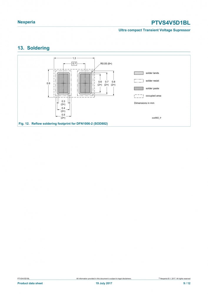 PTVS4V5D1BLYL datasheet page 9