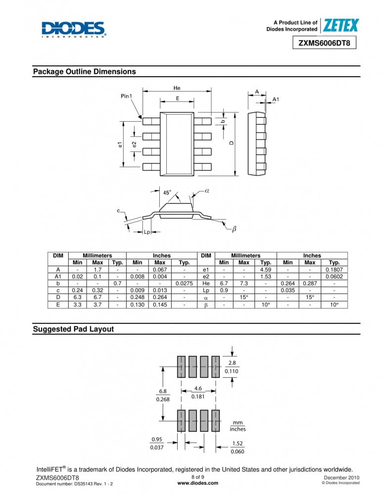 ZXMS6006DT8TA datasheet page 8