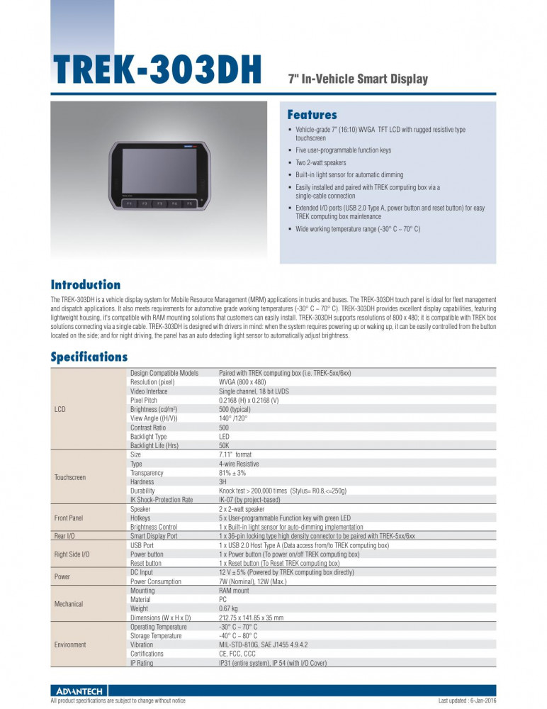 TREK-303D-HA0E technical document page 1