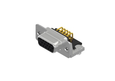 D-SUB High Density • 15-pos. • Socket • Solder pin angled • Metal bracket • Quality class 3 • UNC 4-40 for sale