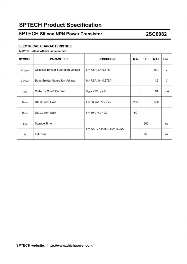 2SC6082 datasheet page 2