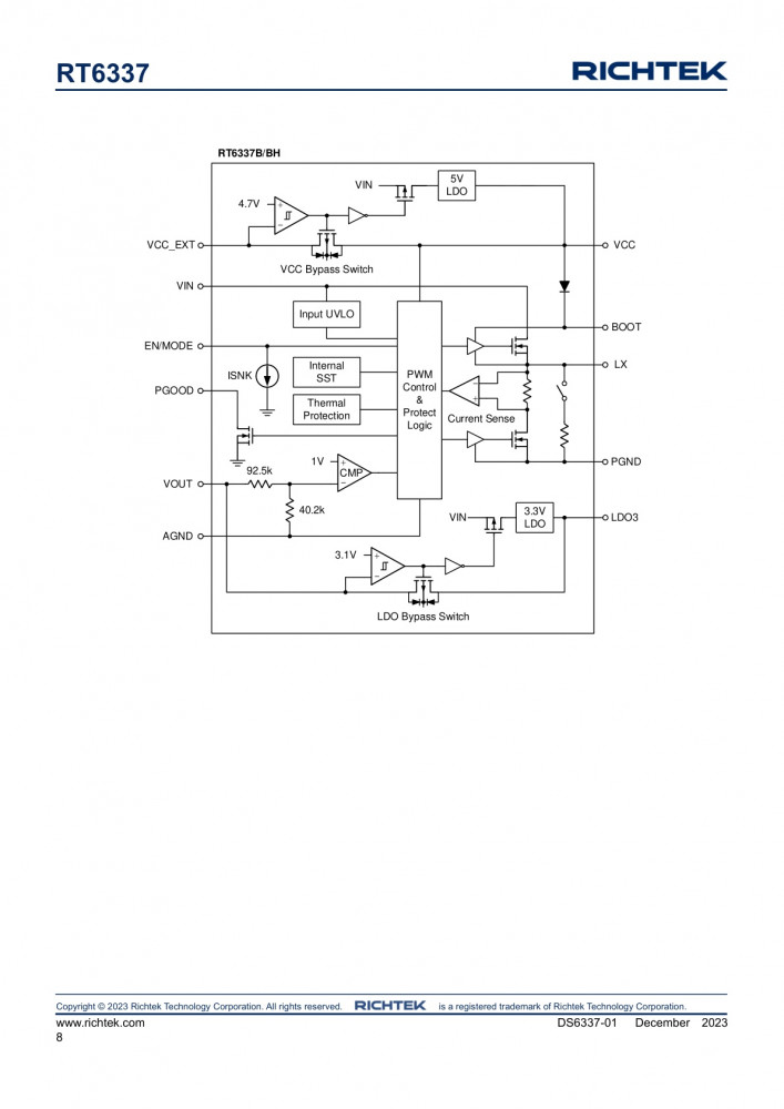 RT6337 datasheet page 8