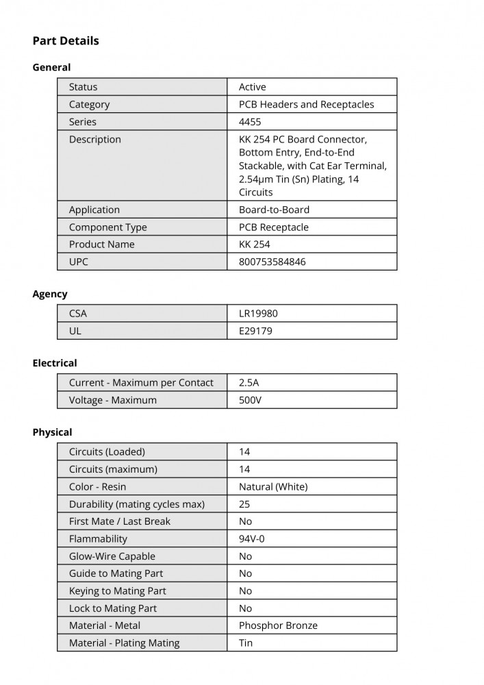 MOLEX 38001404 technical document, page 2