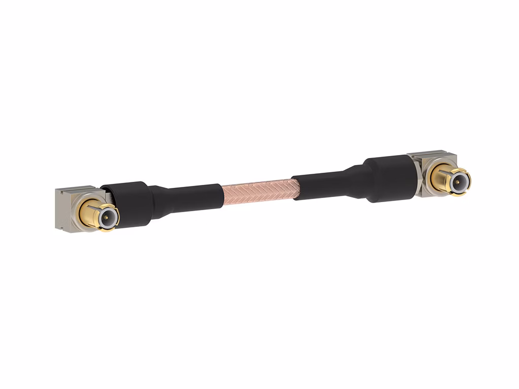 BNC Straight Jack to MCX Right-Angle Plug on RG-179 Cable, 275.80mm Length, 50 Ohms