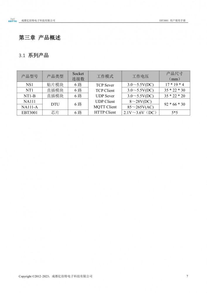 EBT3001 manual page 8