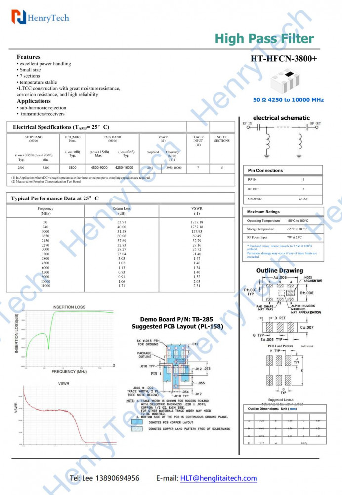 HT-HFCN-3800+ technical document preview