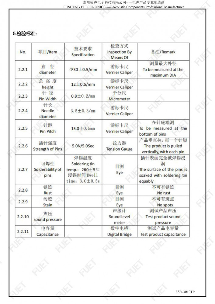 FSR-3010TP frequency response page 5