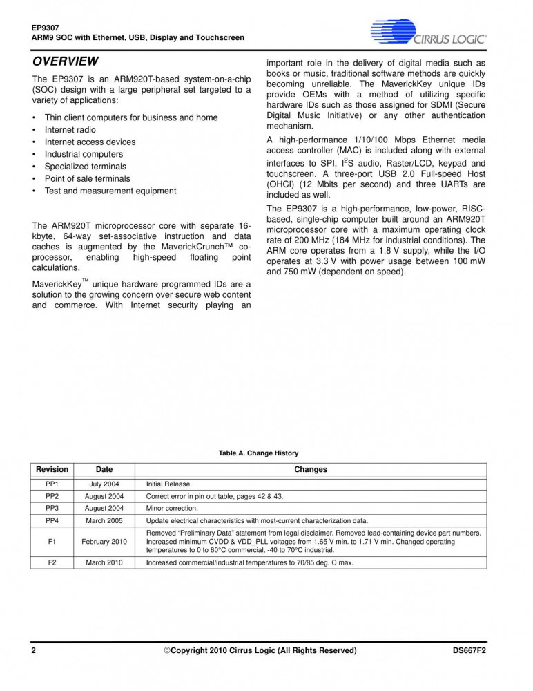 EP9307 document page 2