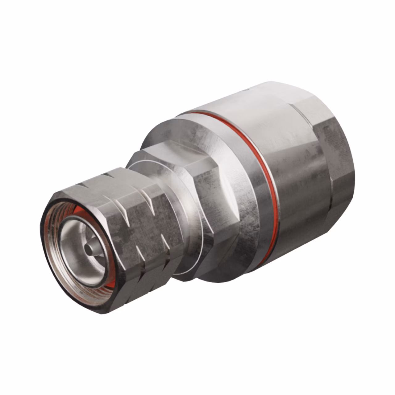 DIN 7/16 Plug, Straight, Clamp, 1-1/4