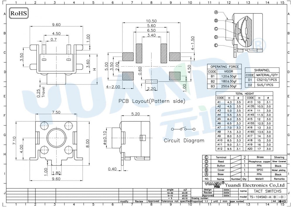 TS-1045AD-A4B3-D2 technical document page