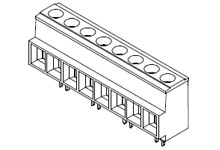 7.62mm Pitch Eurostyle Vertical PCB Header, Open Ends, 4 Circuits