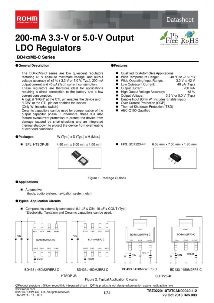 BD433M2FP3-CE2 datasheet page 1