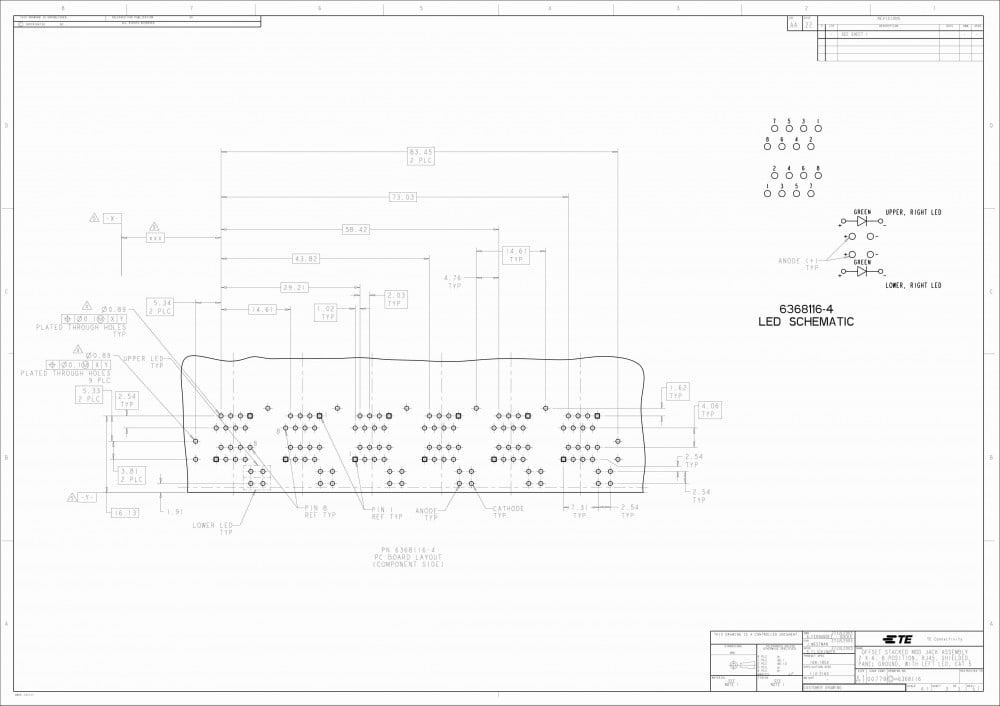 TE Connectivity 6368116-3 customer drawing page 3