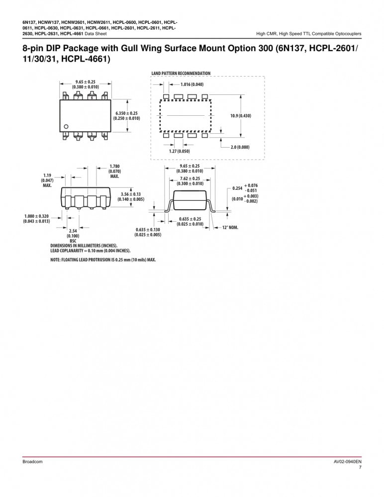 HCNW2611 technical document page 7