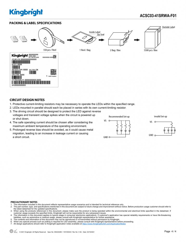 ACSC03-41SRWA-F01 datasheet page 4
