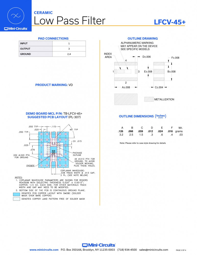 LFCV-45+ datasheet page 3