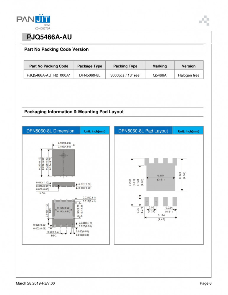 PJQ5466A-AU datasheet page 6