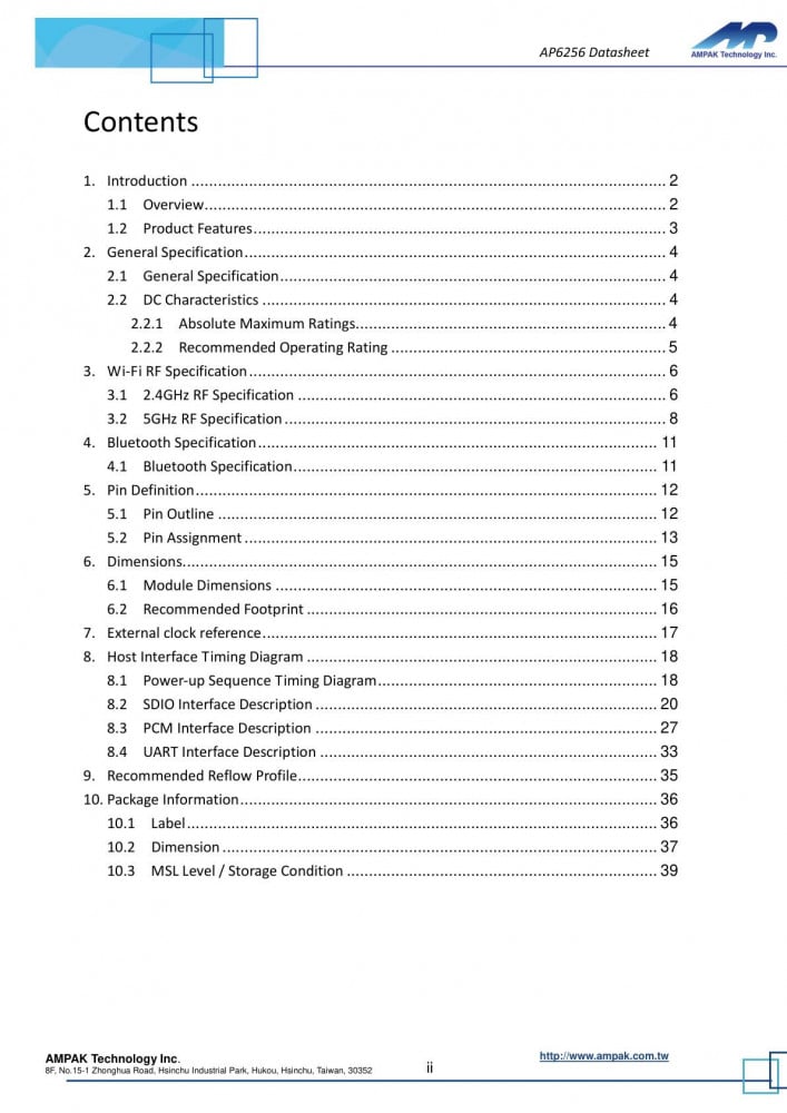AP6256 datasheet page 4