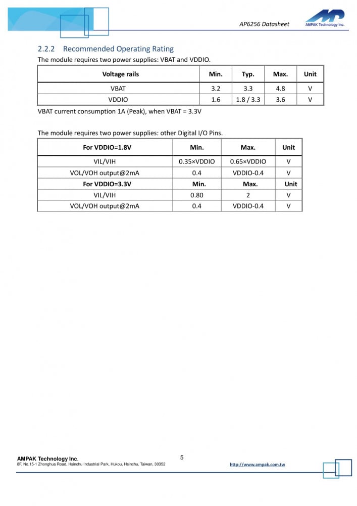 AP6256 datasheet page 8