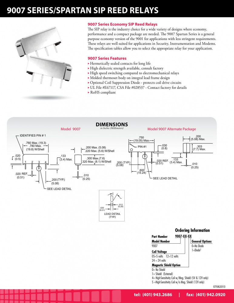 LEA NETWORKS 9007 series datasheet page 1