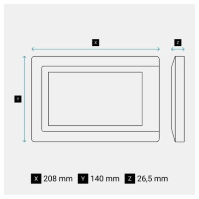 Easy Kit - DIY kit entry level 7inches screen plug-in - Surface mounted video door station - 2-wire installation - IP54/IK07 rated for sale