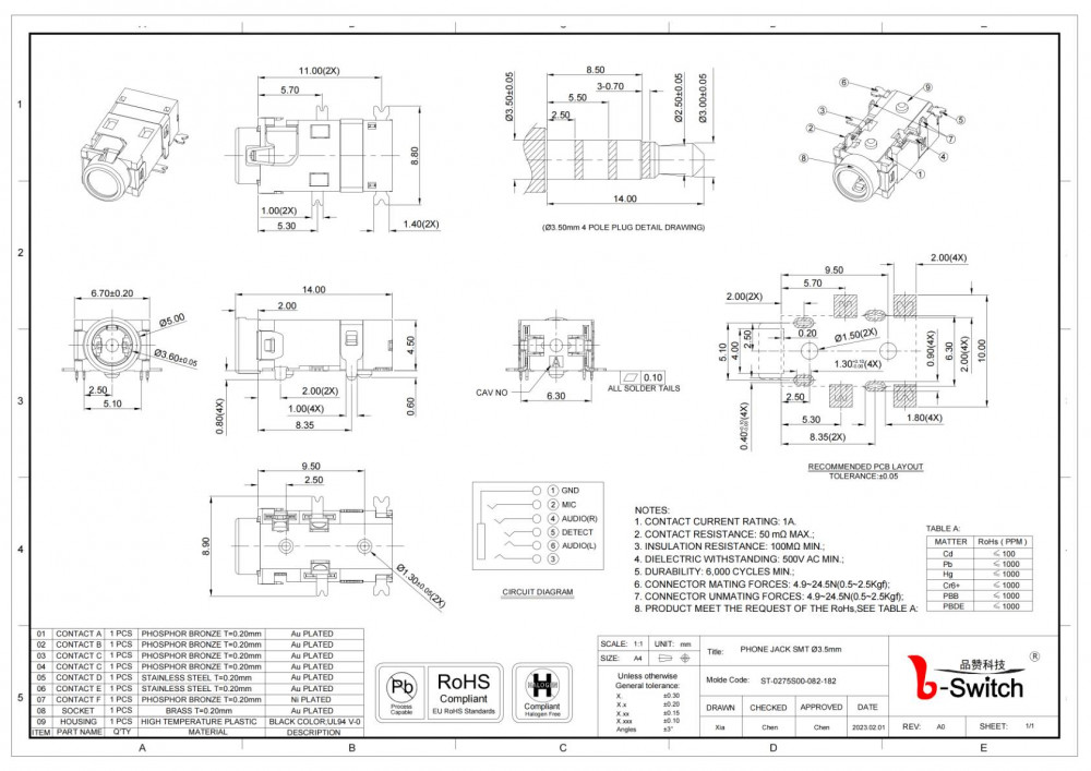 ST-0275S00-082-182 technical document page