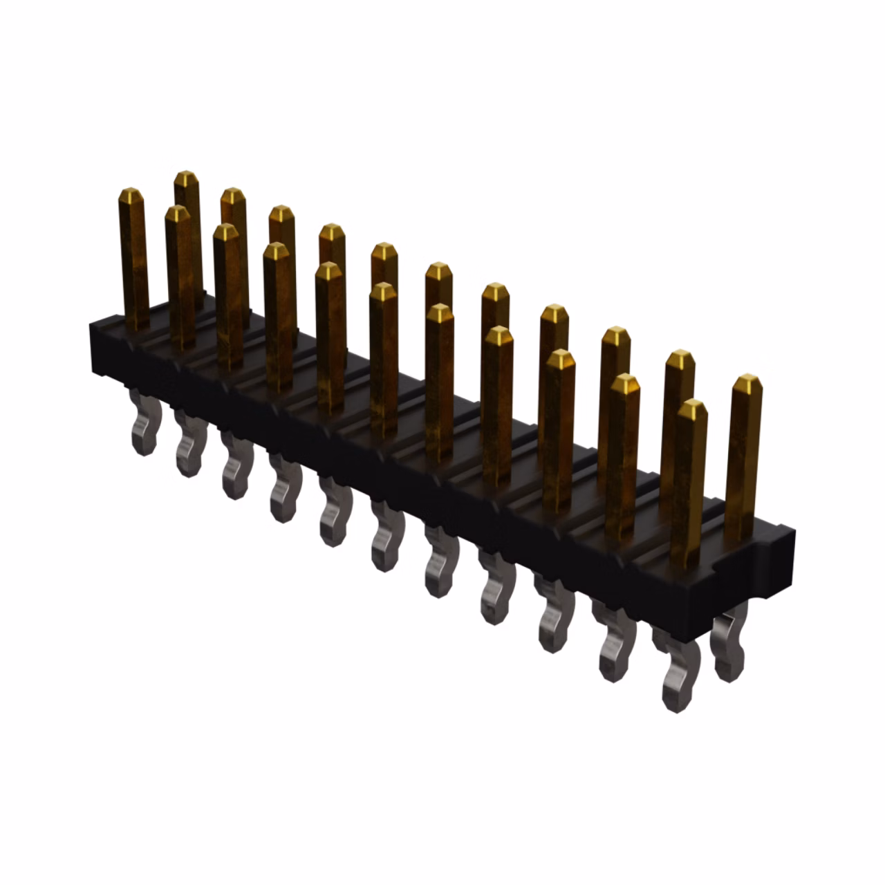 2.00mm Pitch Milli-Grid Straddle Mount Header, 22 Circuits, 0.38µm Gold (Au) Selective Plating, Lead-Free for sale