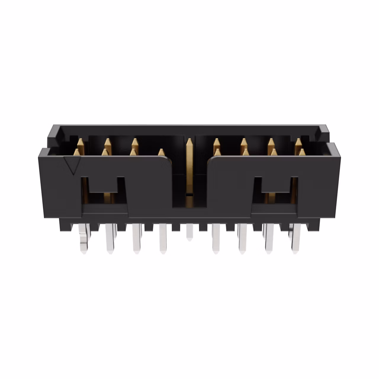 2.00mm Pitch, Milli-Grid PCB Header, Dual Row, Vertical, Through Hole, Shrouded, 18 Circuits, Circuits 1 and 18 Kinked, Circuits 8 and 9 Voided, 0.38µm Gold (Au) Plating, 2.50mm Tail Length, Dual Side Slots, Dual Friction Locks, Center Polarization, Tube for sale